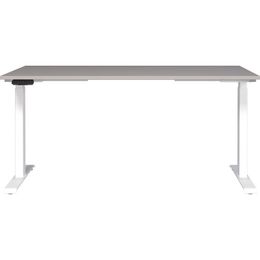 Germania Schreibtisch &raquo;Jet&laquo; moderne Farbvariationen, Breite 120/140/160/180 cm, Made in Germany braun B/H/T: 160cm x 72cm x 80cm, Gestellfarbe wei&szlig;