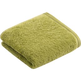 Vossen Gaestehandtuecher &raquo;Vegan Life&laquo; im Set, 100% vegan gr&uuml;n Webfrottier, Obermaterial: 100% Baumwolle B/L: 40cmx60cm, 3 Stk., Webfrottier