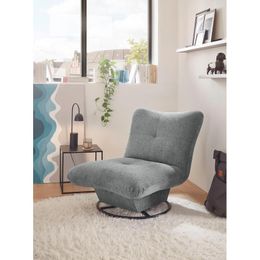 ED EXCITING DESIGN Drehsessel &raquo;Maranello&laquo; frei im Raum stellbar, drehbar grau 100% Polyester Webstoff, Drehfunktion, B/H/T: 96cm x 75cm x 93cm