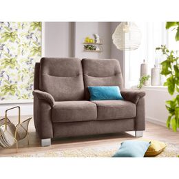 Sit & More sit&more 2-Sitzer &raquo;Boccaccio&laquo; inklusive Federkern und Kopfteilverstellung braun Kunstleder SOFTLUX ;Luxus-Microfaser (90% Polyester, 10% Polyamid);