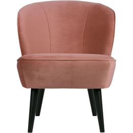 Woood Sessel &raquo;Sara Bezug mit Birkenholzbeinen, mittlere Sitzh&ouml;he, H71 x B59 x T70 cm&laquo; Velvet bezug, Maximale Verschlei&szlig;festigkeit, Tragkraft 90 kg 