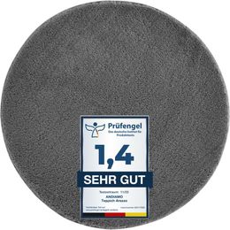 ANDIAMO Badematte &raquo;Arezzo, Badvorleger, Badezimmer Teppich, Duschvorleger&laquo; H&ouml;he 16 mm rutschhemmend beschichtet fu&szlig;bodenheizungsgeeignet schnell trocknend Uni