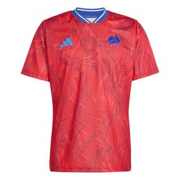 adidas Performance Jersey 'Frankreich Rugby Prematch' male size XL Blue / Dark blue / Red / White