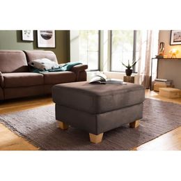 Home Affaire Polsterhocker &raquo;Dalia&laquo; mit Stauraum, Federkern-Polsterung passend zur "Dalia"-Serie braun Luxus-Microfaser Florence (100% Polyester);Luxus