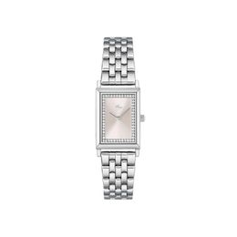 Lacoste Damen Quarzuhr &raquo;CATHERINE&laquo; Armbanduhr, Damenuhr, Edelstahlarmband, analog, Glassteine Einheitsgr&ouml;&szlig;e