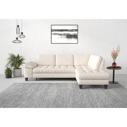 Sit & More sit&more Ecksofa &raquo;Westham L-Form&laquo; mit Ottomane, mit oder ohne Schlaffunktion, Bettkasten, Verstellung beige 100% Polyester B/H/T: 261cm x 88cm x 179cm