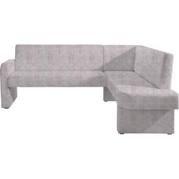 Home Affaire Eckbank &raquo;Umag&laquo; Sitz und R&uuml;cken gepolstert, verschiedene Qualit&auml;ten grau Holzwerkstoff, Massivholz, Polyester B/H/T: 210cm x 89cm x 160cm,