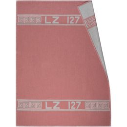 ZOEPPRITZ1828 Wohndecke &raquo;Hero&laquo; klassisches doubleface Plaid rosa Kaschmir, Wolle B/L: 140cm x 190cm