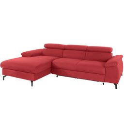 COTTA Ecksofa &raquo;Kitty L-Form, B: 242 cm&laquo; mit Kopfteilverstellung, optional Schlaffunktion & Bettkasten Microfaser (100% Polyester);Flachgewebe (100% 