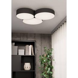 Eglo Deckenleuchte &raquo;BARBANO-Z&laquo; LED-Modul 1 Stk. RGB warmwei&szlig; - kaltwei&szlig; App und Sprachsteuerung Alexa, 60,5 x 56,5 x 9 cm, exkl. Fernbedienung schwarz
