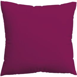 Schlafgut Kissenbezug &raquo;Premium Kissenbezug Woven Satin (1 St)&laquo; Ton-in-Ton Rei&szlig;verschluss, Fadendichte von 300tc, Uni, OEKO Tex lila Mako-Satin, Obermaterial: 