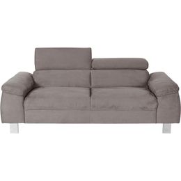 COTTA 3-Sitzer &raquo;Komaris, B: 193 cm&laquo; mit Kopfteilverstellung Microfaser PRIMABELLE (100% Polyester);Kunstleder SOFTLUX;Feinstruktur (100% Polyester);