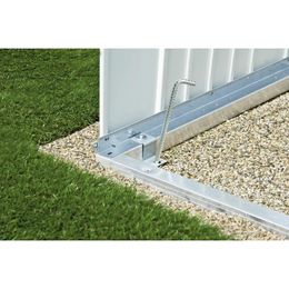 BioHort Ger&auml;tehaus-Fundamentrahmen Alu-Bodenrahmen silber Aluminium Einheitsgr&ouml;&szlig;e