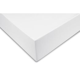 ZO HOME Spannbettlaken &raquo;Satinado&laquo; Laken aus 100% Baumwolle, hochwertiges Mako-Satin, Betttuch ab 90x200 wei&szlig; Mako-Satin, Obermaterial: 100% Baumwolle 