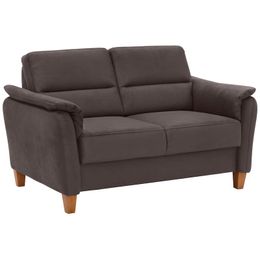 Home Affaire 2-Sitzer &raquo;Palmera, B: 149 cm&laquo; mit Federkern braun 100% Polyester;Struktur (100% Polyester);Luxus-Microfaser in Lederoptik (100% Polyester