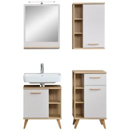 Badm&ouml;bel-Set &raquo;Quickset 966, mit T&uuml;rd&auml;mpfer, Badezimmer-Set&laquo; 5 Stk. tlg. Holzwerkstoff B/H/T: 161,5cmcm x 200cmcm x 33cmcm