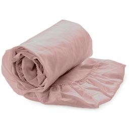YELLOW Spannbettlaken &raquo; Spannbetttuch Suite-Mumbai&laquo; Spannbetttuch aus 100% Baumwolle, Hochwertige Perkal, Gummizug rundum rosa Perkal, Obermaterial: 