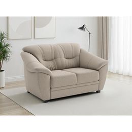 Sit & More sit&more 2-Sitzer &raquo;Savona&laquo; mit Federkern B/H/T: 148cm x 90cm x 90cm, Flachgewebe LINO, ohne Bettfunktion