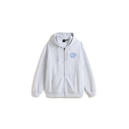 Vans Zip-Up Hoodie 'World Tour' male size XS Sapphire / Light grey