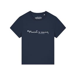 Watapparel T-Shirt 'Mariah is coming' Damen Gr&ouml;&szlig;e M navy / wei&szlig;