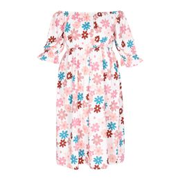 Joella Kleid Damen Gr&ouml;&szlig;e 44 blau / hellpink / rubinrot / wei&szlig; Sommerkleid