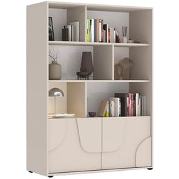 OTTO home Highboard &raquo;Stone&laquo; 3D-Design, Stauraum dekorativ & praktisch, F&uuml;&szlig;e w&auml;hlbar B/H/T: 105cm x 155cm x 40cm, 2 Stk.