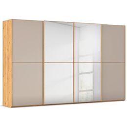 Rauch Schwebet&uuml;renschrank &raquo;Kleiderschrank Schrank Garderobe Schlafzimmerschrank SCALE-DUO&laquo; edle zweigeteilte T&uuml;ren Spiegel/Glas-Mix 3 Zierleisten MADE