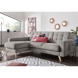 exxpo - sofa fashion Ecksofa &raquo;Nappa, kompakt und komfortabel, bequem, zeitloses Design, L-Form&laquo; tolle Detailverarbeitung, inkl. Bettfunktion und 