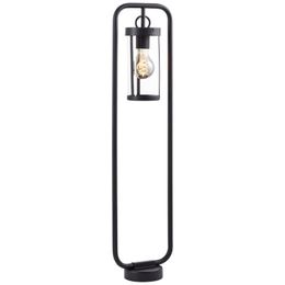 Brilliant Au&szlig;en-Stehlampe &raquo;Sidney&laquo; E27 1 Stk. Au&szlig;enstandleuchte, 85 cm, Laterne, E27, Metall/Glas, schwarz schwarz 1, H: 85cm, 1 Stk.