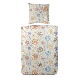 Primera Bettw&auml;sche &raquo;Feinbiber-Bettw&auml;sche Frida&laquo; 2 Stk. mit fr&ouml;hlichem Blumenmuster bunt Feinbiber, Obermaterial: 100% Baumwolle B/L: 135cm x 200cm, 1 Stk., 1 