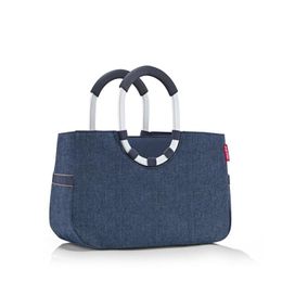 Reisenthel Einkaufsshopper &raquo;loopshopper M&laquo; Herausnehmbare Innentasche, Standf&uuml;&szlig;e, Innentasche Rei&szlig;verschluss blau Polyester Einheitsgr&ouml;&szlig;e