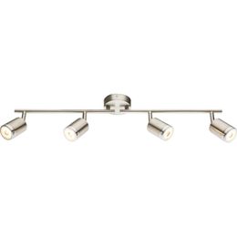 Globo LIGHTING LED Deckenstrahler &raquo;COMORE&laquo; LED-Modul 1 Stk. Warmwei&szlig; Deckenspot/verchromt/Acryl satiniert/Flur/Wohnzimmer silber 1 Stk.