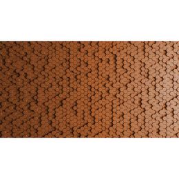 Livingwalls living walls Fototapete &raquo;Walls by Patel Honeycomb 2&laquo; glatt Vlies, Wand, Schr&auml;ge rosa Vlies B/L: 5m x 2,7m