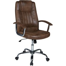 Duo Collection Chefsessel &raquo;Bill&laquo; () Vintage Look, bis 100kg braun B/H/T: 60cm x 106cm x 60cm, Microfaser