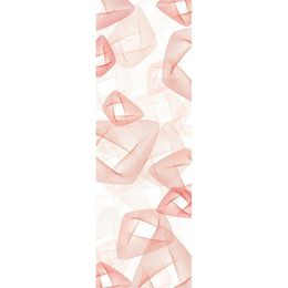 ARCHITECTS PAPER Fototapete &raquo;Golden Glow Bright Red&laquo; Grafik Tapete Grafisch Wei&szlig; Rot Fototapete Panel 1,00m x 2,80m rot Vlies B/L: 1m x 2,8m