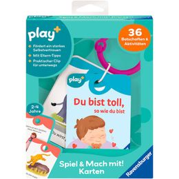 Ravensburger Spiel &raquo;Play+ Spiel und Mach mit! Karten: Du bist toll, so wie du bist&laquo; bunt Einheitsgr&ouml;&szlig;e Spiel