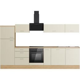 KOCHSTATION K&uuml;chenzeile &raquo;KS-Sion&laquo; Breite 330 cm, schnelle Montage mit OPTIsnap, wahlweise mit E-Ger&auml;ten B/H/T: 330cm x 186cm x 60cm, ohne E-Ger&auml;te