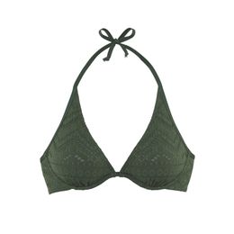 Lascana B&uuml;gel-Bikini-Top, Gr&uuml;n, Gr. 40C, Damen, B&uuml;gel-Bikinis, Material: Polyamid, Elasthan