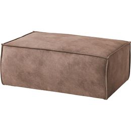 OTTO home Hocker &raquo;SHERWOOD Vintage Lederoptik Polsterhocker&laquo; passend zur Polster-Serie SHERWOOD braun 100% Polyester B/H/T: 102cm x 42cm x 69cm, 