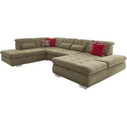 Die PlanBar Wohnlandschaft &raquo;MP-IN17004 U-Form, Breite 382 cm, mit Federkern-Polsterung&laquo; Federkern-Polsterung, wahlweise mit Funktionen 100% Polyester 