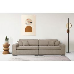 Home Affaire 2-Sitzer &raquo;Skara XXL&laquo; Lounge-Sofa XXL mit Federkern-Polsterung, in vielen Bezugsvarianten beige 100% Polyester B/H/T: 280cm x 86cm x 130cm
