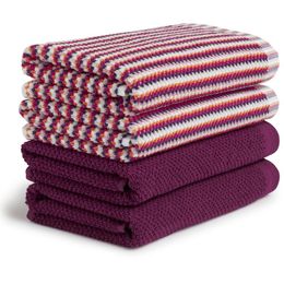 M&ouml;ve Handtuch Set &raquo;Bliss Handtuch Set&laquo; Set 4 Walkfrottier Perlstruktur mit leichtem Massageeffekt Walkfrottier, Obermaterial: 100% Baumwolle 4, 