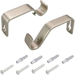 Liedeco Tr&auml;ger f&uuml;r Gardinenstangen &Oslash; 16 mm silber &Oslash; 1,6cm