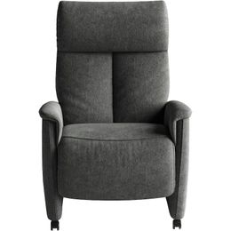 Sit & More sit&more TV-Sessel &raquo;Cremona Comfort&laquo; wahlweise manuell oder elektrischer Funktion mit Akku grau 100% Polyester Microfaser, Ergonomie L3,mit Gasdruck,