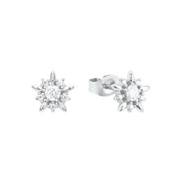 Amor Damen Paar Ohrstecker &raquo;Sterne&laquo; mit Zirkonia (synth.) bunt 8mm, Silber 925 (Sterlingsilber)