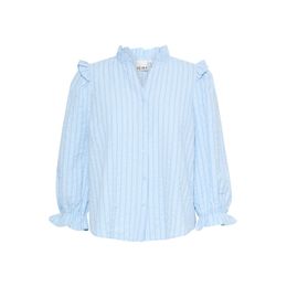 Ichi Bluse Damen Gr&ouml;&szlig;e XXL blau / hellblau