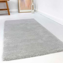 Esprit Hochflor-Teppich &raquo;Relaxx ESP-4150&laquo; rechteckig 25 mm H&ouml;he Wohnzimmer, sehr gro&szlig;e Farbauswahl, weicher dichter Hochflor grau Kunstfaser B : 300cm 1 Stk.