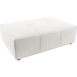 3C Candy Polsterhocker &raquo;Yoshy&laquo; Passend zur Serie Yoshy wei&szlig; 88% Polyester, 12% Polyacryl B/H/T: 120cm x 41cm x 83cm, Cord