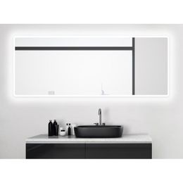Talos Badspiegel &raquo;Moon&laquo; LED Spiegel, Design Lichtspiegel silber B/H/T: 180cm x 2,5cm x 70cm