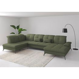 Sit & More sit&more Wohnlandschaft &raquo;Amica, U-Form, inkl. Sitztiefenverstellung und Armteilverstellung&laquo; wahlweise mit Kopfteilverstellung, Schlaffunktion und 